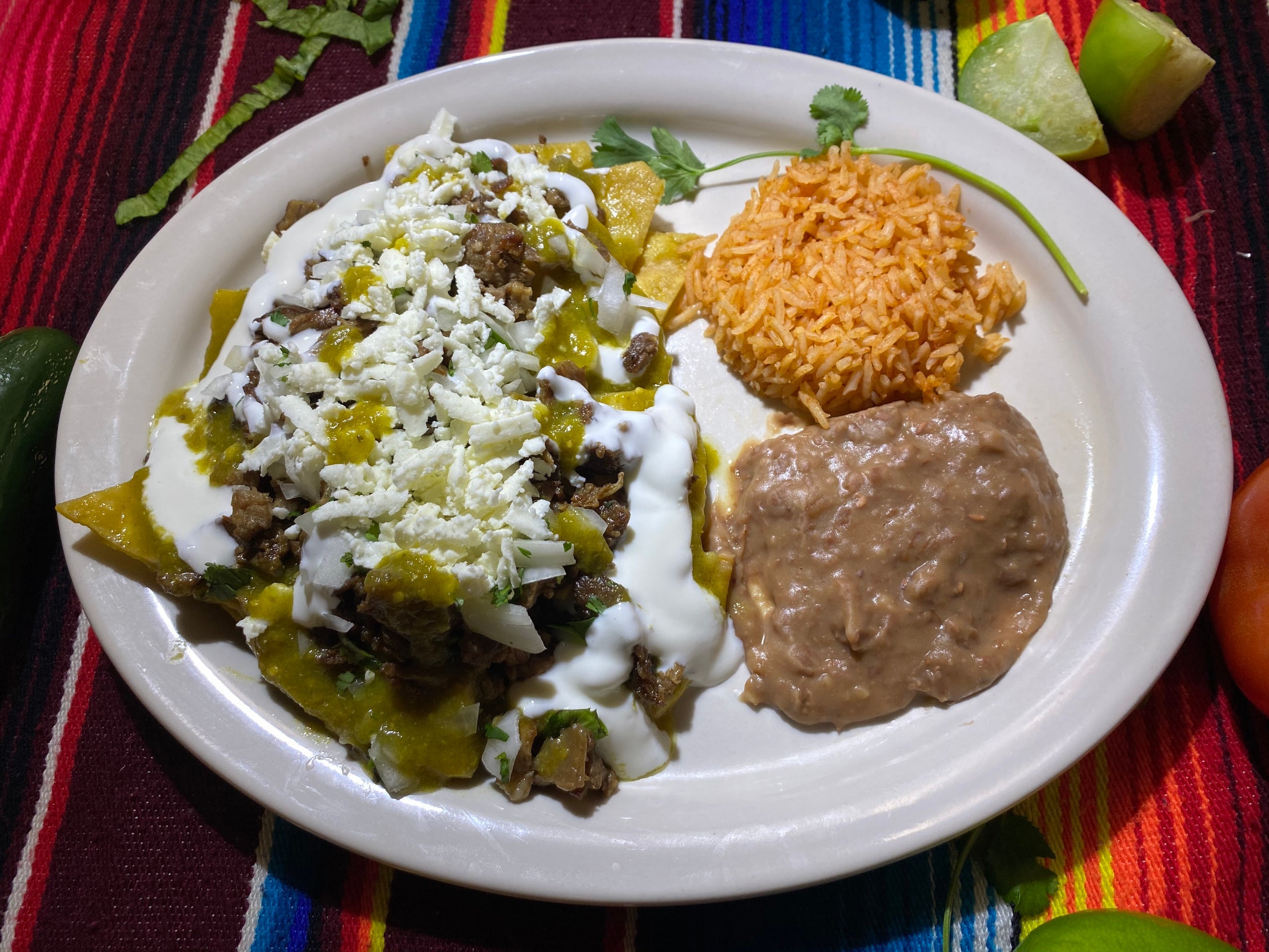 Chilaquiles de Asada | El Alambre Mexican Food